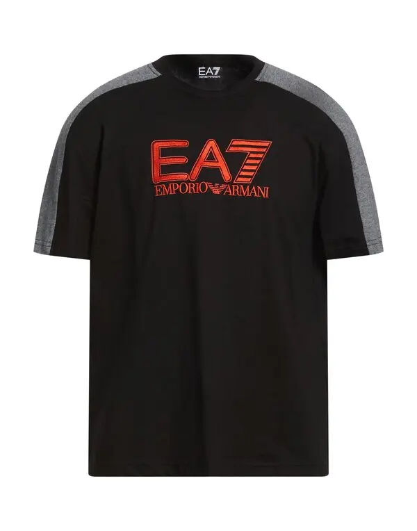 EA7 T-shirt Size Cotton - Black