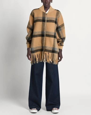 SHIRTAPORTER Coat With Fringe And Checked Pattern