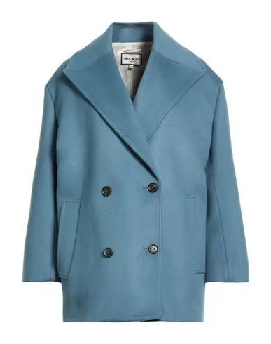 Paul & Joe Coat Slate Size Wool, Polyester, Cashmere - Blue