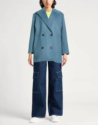 Paul & Joe Coat Slate Size Wool, Polyester, Cashmere