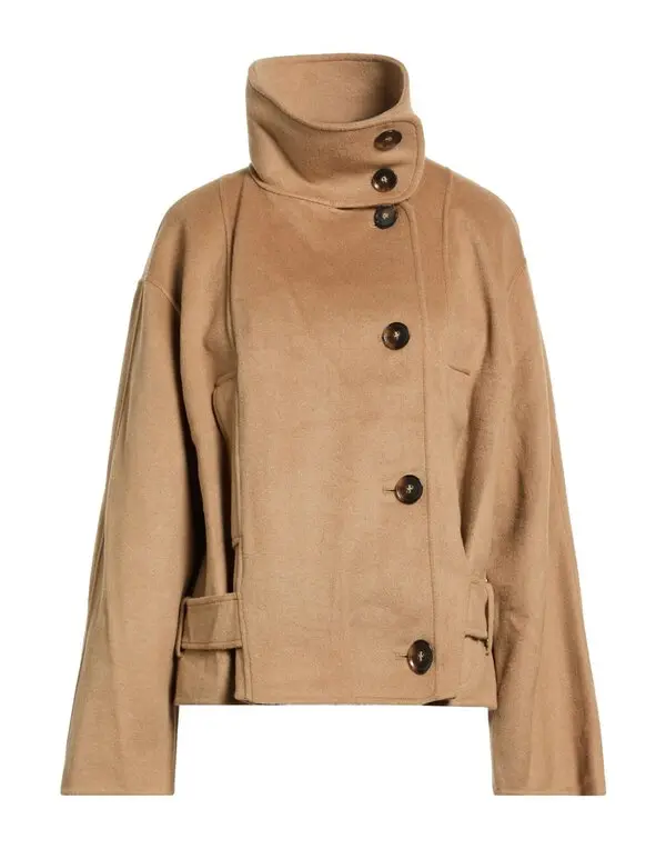 BRERAS MILANO Double-breasted Wool Coat