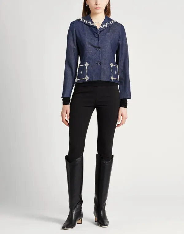 Paul & Joe Denim Outerwear Size Cotton, Elastane