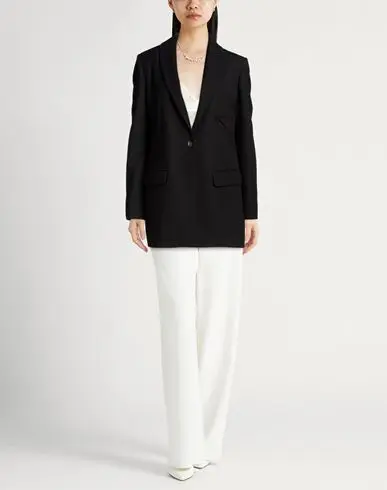 ALYSI Chocolat Blazer Size Polyester, Virgin Wool