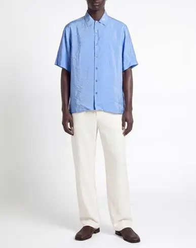 FAMILY FIRST Shirt Size Cupro, Polyester - Blue