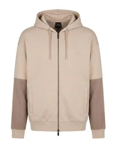 Armani Exchange Sweatshirt Taupe Size Cotton, Polyester, Elastane