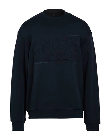Armani Exchange Crewneck Cotton Sweatshirt - Navy