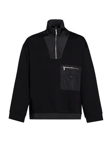 Armani Exchange Half-zip Sweatshirt - Black