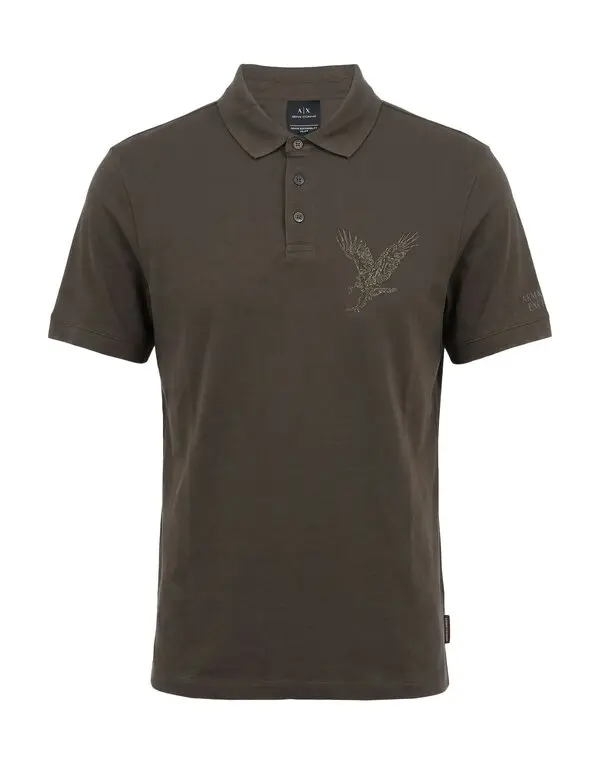 Armani Exchange Polo Shirt Size Cotton - Beige