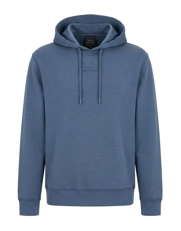 Armani Exchange Modal Polyester Blend Sweatshirt - Blue