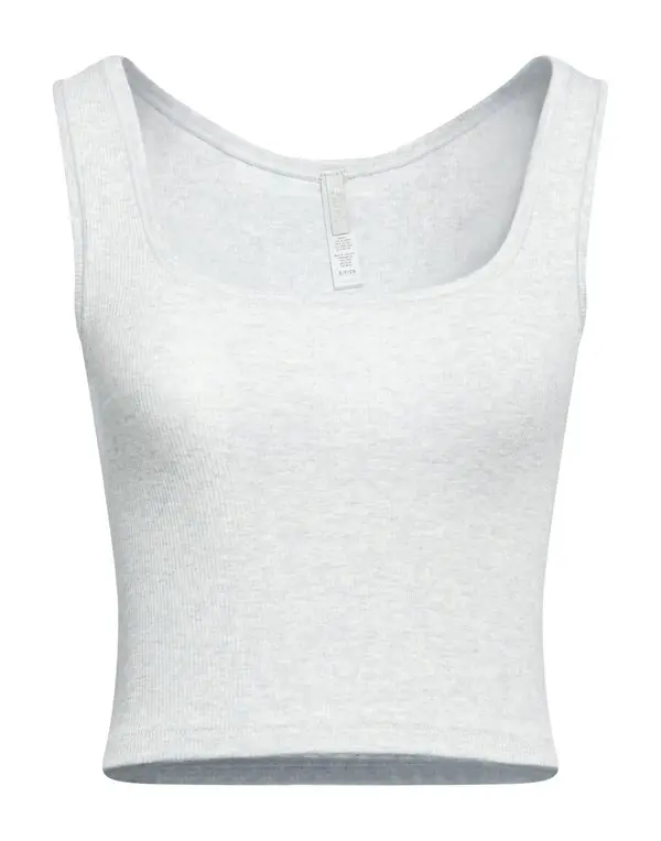 SKIMS Ribbed Cotton-blend Cropped Tank