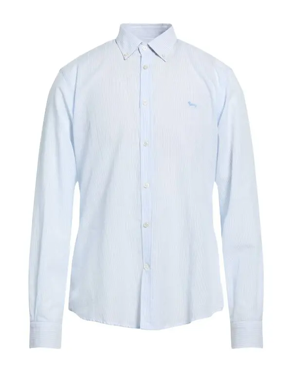 HARMONT & BLAINE Shirt Sky Size Cotton, Linen