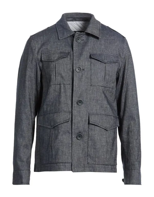 Herno Denim Outerwear Size Cotton, Linen, Elastane
