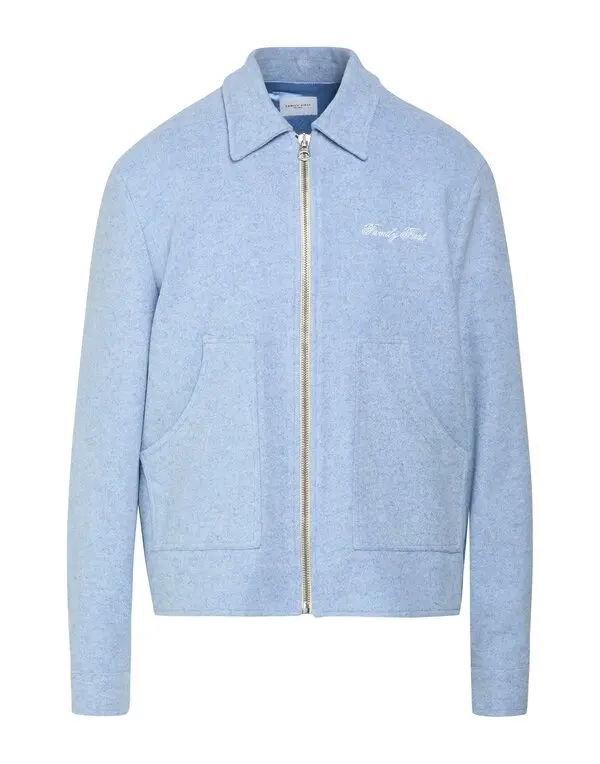 FAMILY FIRST Jacket Size Polyester, Wool - Blue