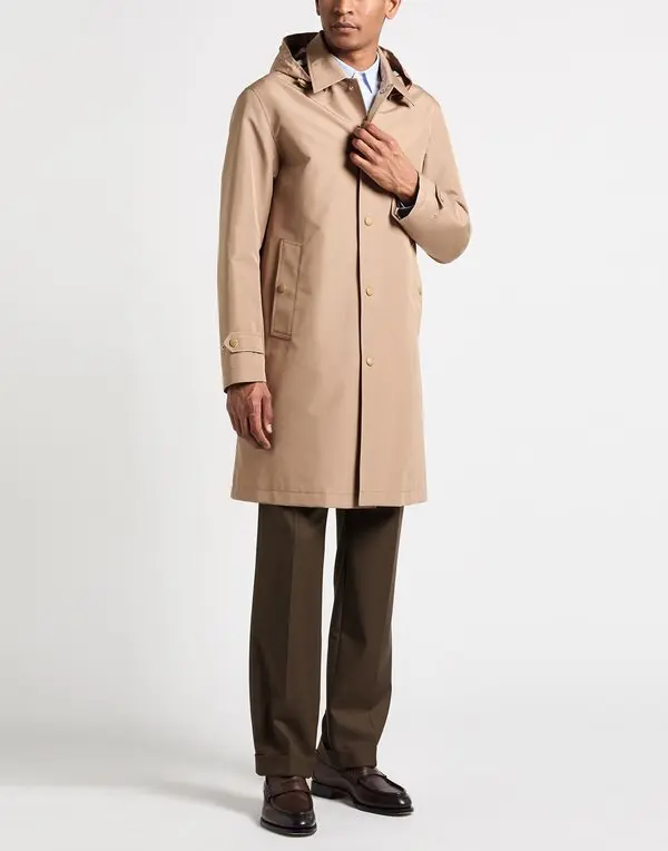Burberry Overcoat & Trench Coat Camel Size Polyester