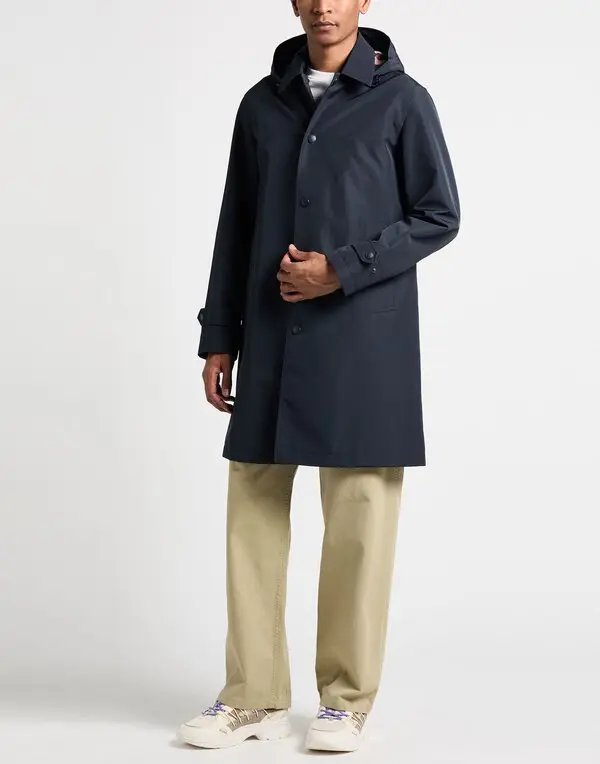 Burberry Overcoat & Trench Coat Charcoal Size Polyester