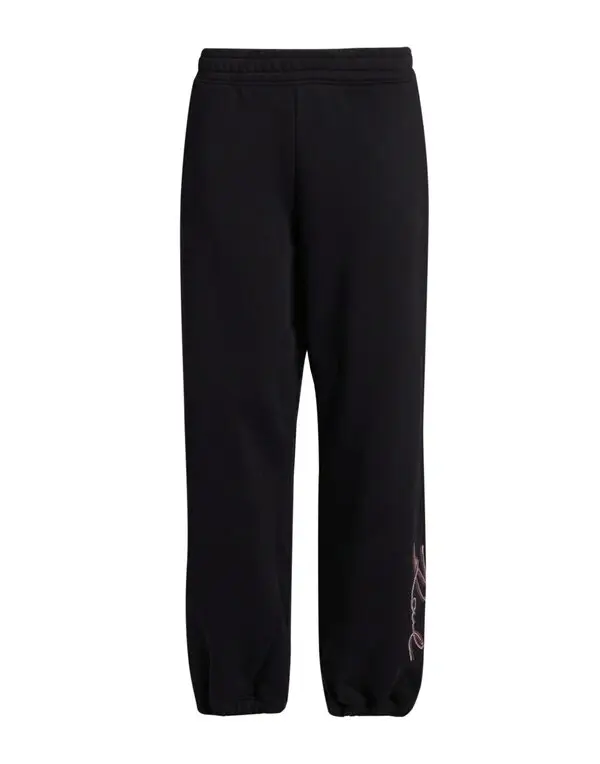 Karl Lagerfeld French Terry Logo Track Pants - Black