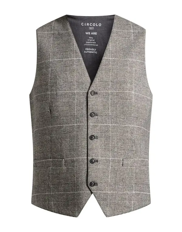 CIRCOLO 1901 Tailored Vest Size Cotton, Elastane