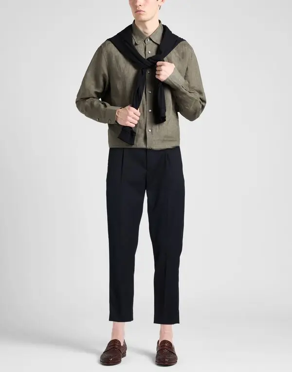 PAOLO PECORA Pants Midnight Size Polyester, Viscose, Elastane