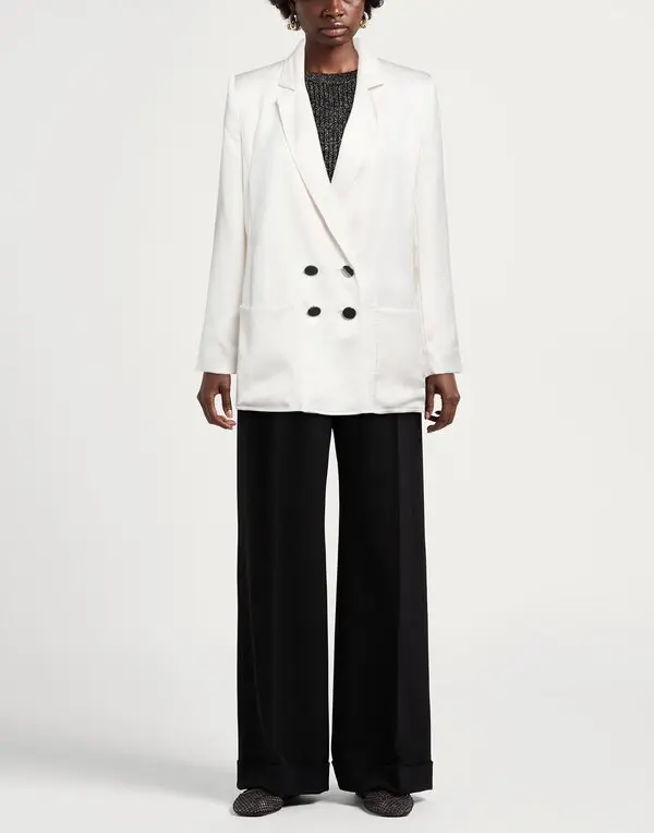 Armani Exchange Double-breasted Polyester Blazer