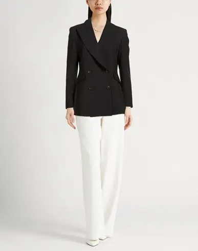BALLANTYNE Blazer Size Polyester, Virgin Wool, Elastane - Black
