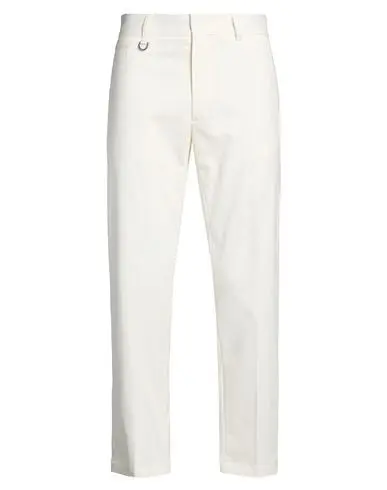 PAOLO PECORA Pants Size Cotton, Elastane - White