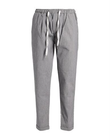 TAKESHY KUROSAWA Cotton Stretch Striped Trousers - Grey