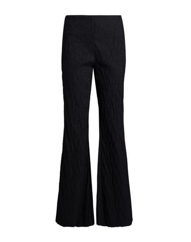 Masnada Flared Seersucker Pants - Black