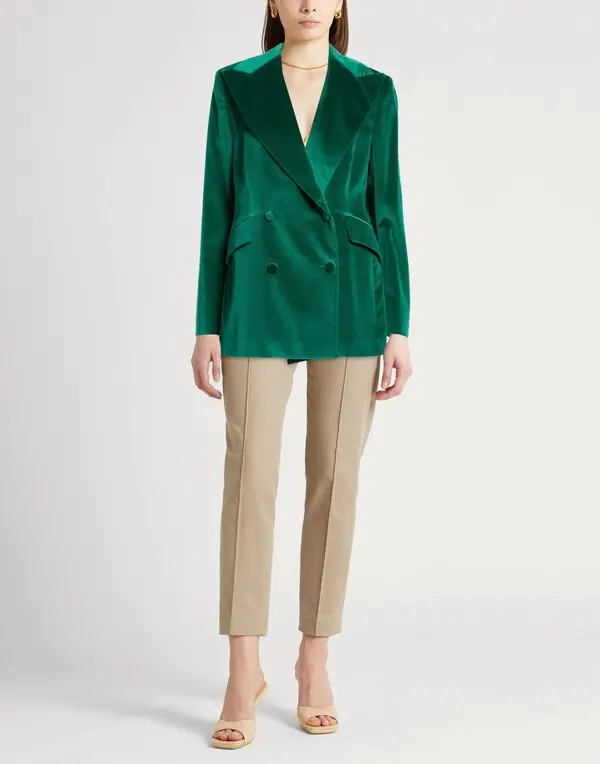 BALLANTYNE Blazer Emerald Size Cotton, Elastane