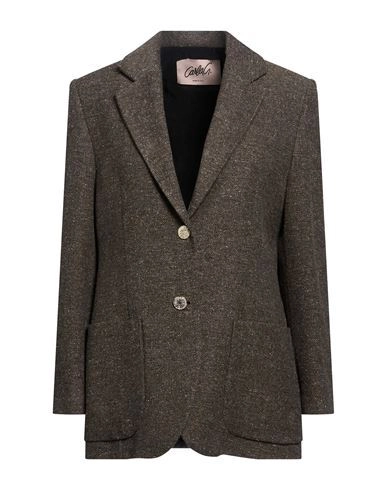 CARLA G. Single-breasted Blazer - Dark Brown