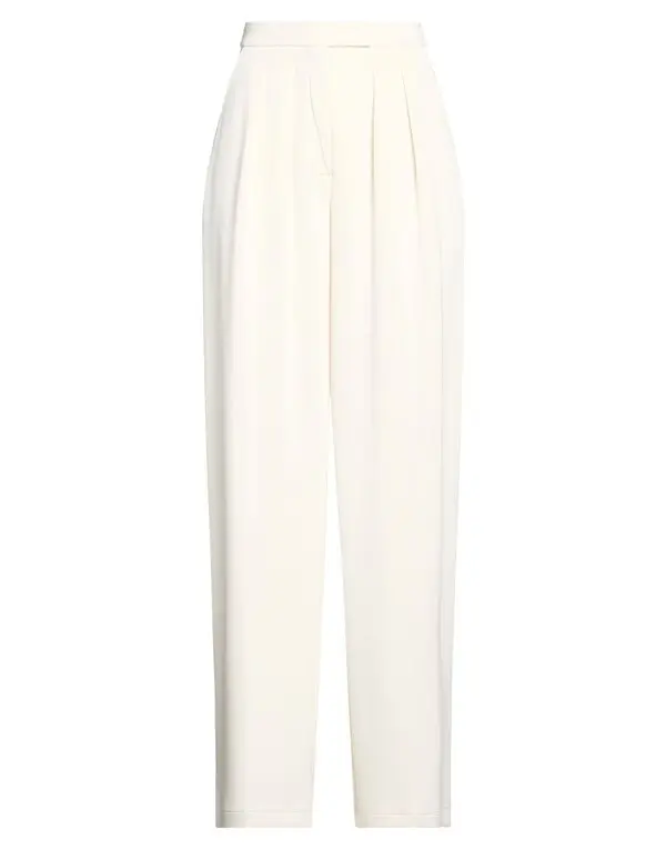 CARACTÈRE Pants Ivory Size Viscose, Polyester, Elastane