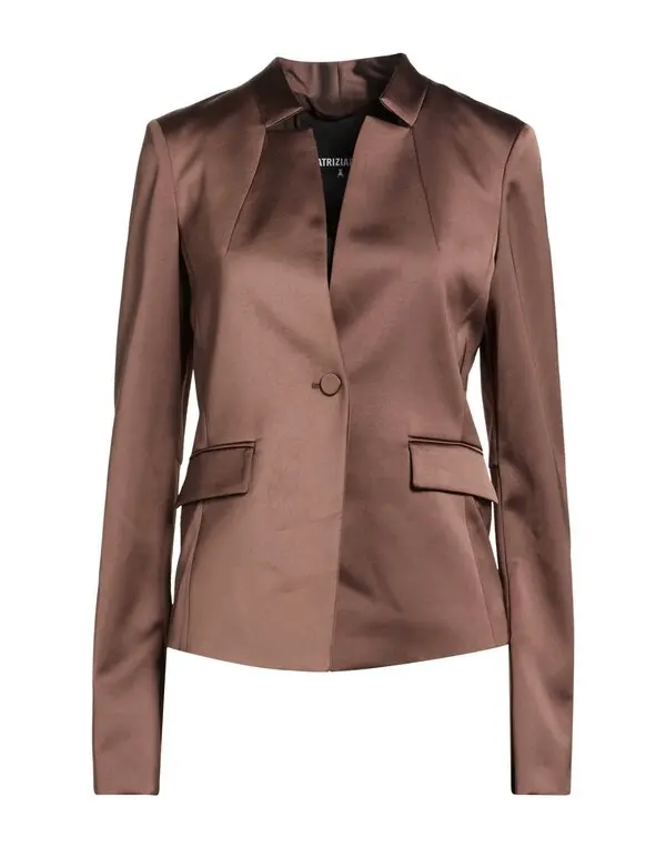 Patrizia Pepe Blazer Chocolate Size Polyester