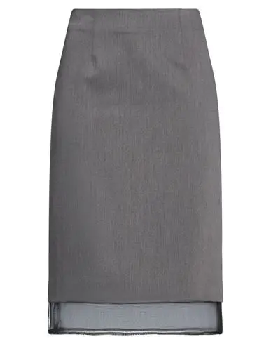 Alpha Studio Midi Skirt Size Polyester, Viscose, Wool, Elastane - Grey