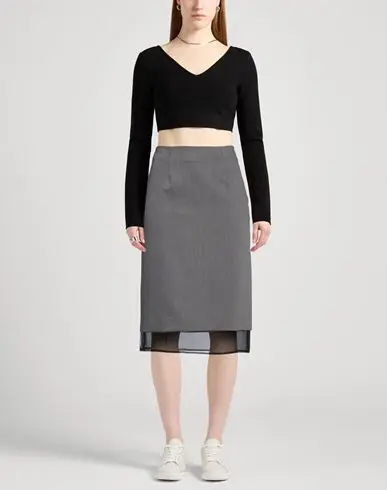 Alpha Studio Midi Skirt Size Polyester, Viscose, Wool, Elastane