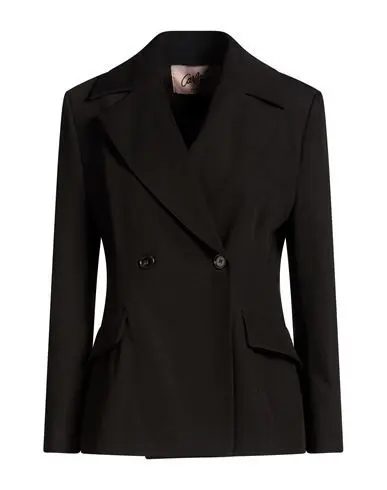 CARLA G. Blazer Size Polyester, Viscose, Elastane - Black