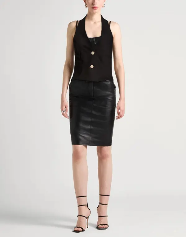 CARLA G. Tailored Vest Size Polyester, Viscose, Elastane