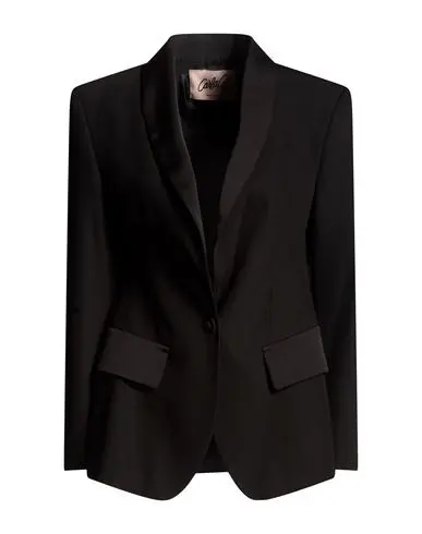 CARLA G. Blazer Size Polyester, Viscose, Elastane - Black