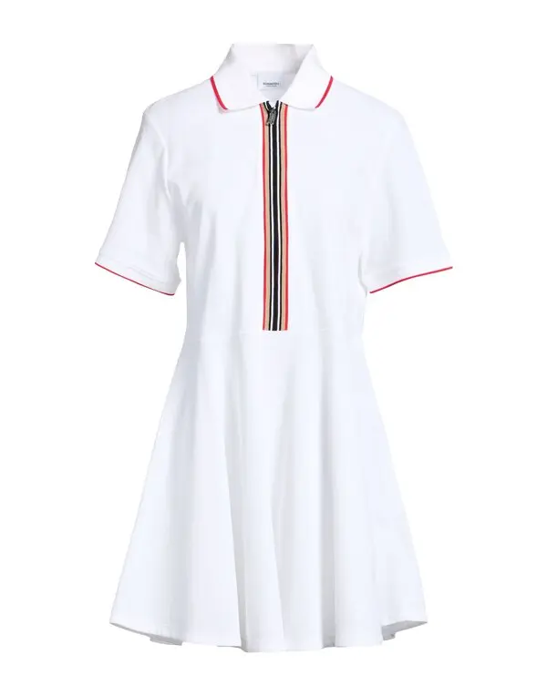 Burberry Polo Collar Cotton Mini Dress