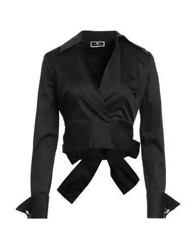 Elisabetta Franchi Top Size Cotton, Elastane - Black