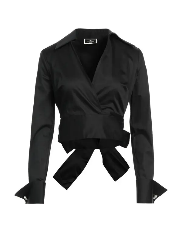 Elisabetta Franchi Cotton Elastane Wrap Top