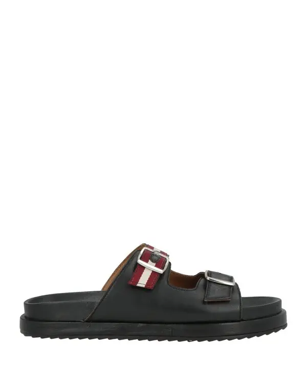 Bally Sandals Size Leather, Synthetic Material - Black