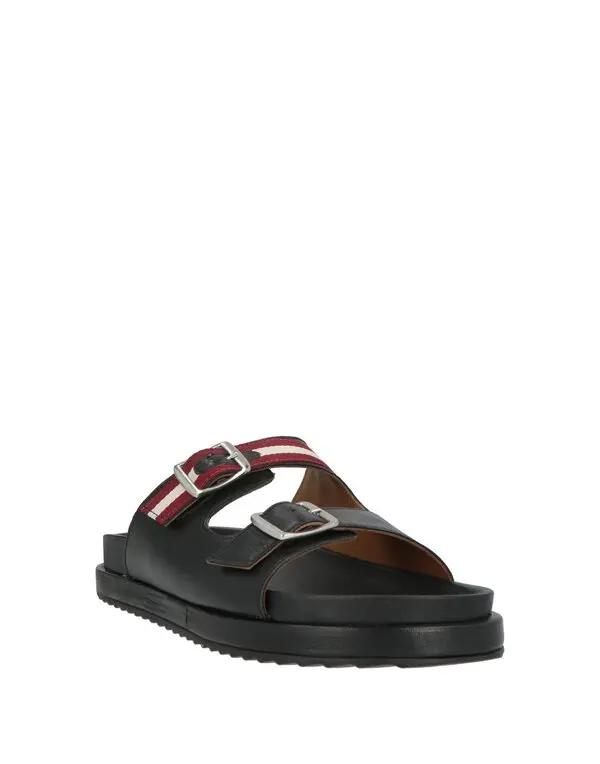 Bally Sandals Size Leather, Synthetic Material - Black