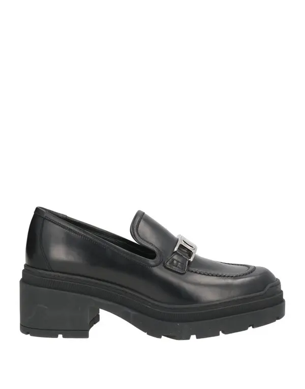 FERRAGAMO Calfskin Loafers With Logo Embellishment