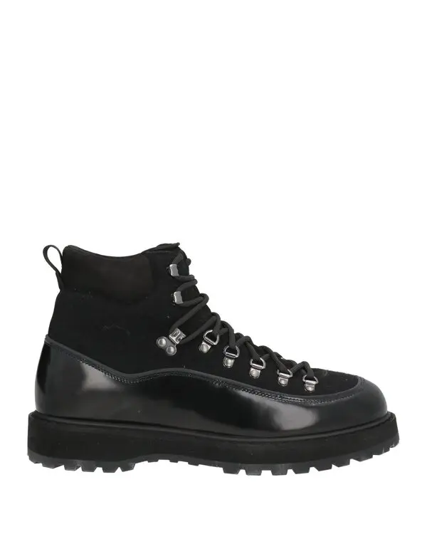 Diemme Roccia Vet Gala Leather And Textile Fibers Ankle Boots - Black