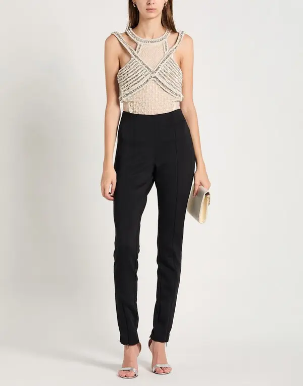 Elisabetta Franchi Bodysuit Ivory Size Polyamide, Elastane