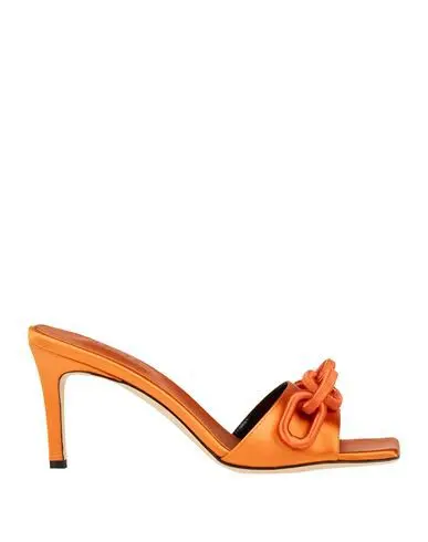 SERENA UZIYEL Sandals Size Textile Fibers - Mandarin