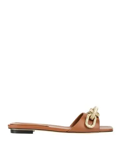 SERENA UZIYEL Sandals Tan Size Leather