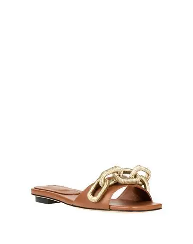 SERENA UZIYEL Sandals Tan Size Leather