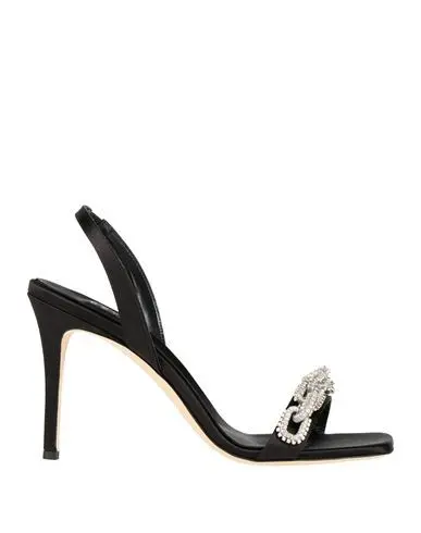 SERENA UZIYEL Sandals Size Textile Fibers - Black