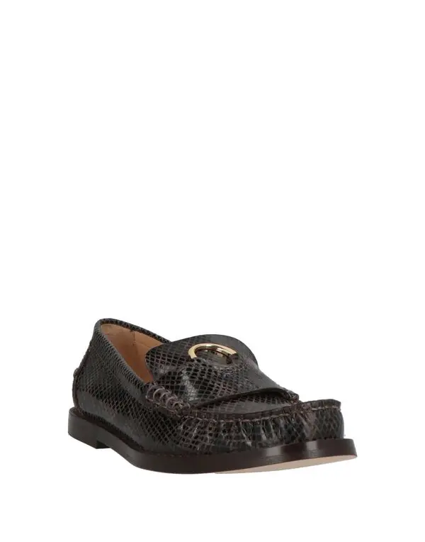 ODISSI Dark Calfskin Loafers