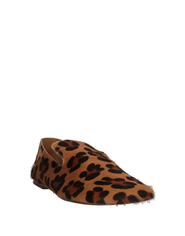 ODISSI Calf Hair Leopard-print Loafers